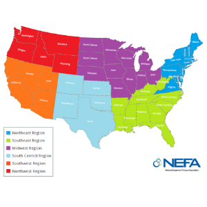 NEFA Regions - NEFA